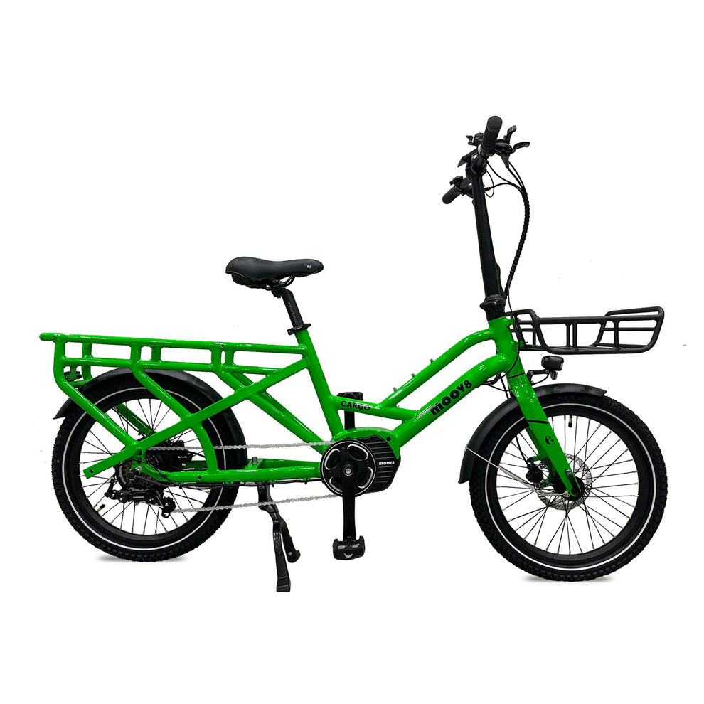 MOOV8 24 CARGO C2 - GREEN: Versatile Cargo e-Bike for Family & Errands ...